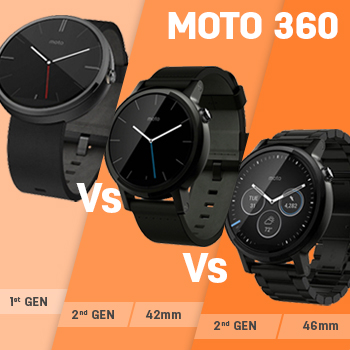 Motorola Moto 360 (1st gen) vs Motorola Moto 360 (2nd gen) 42mm vs ...